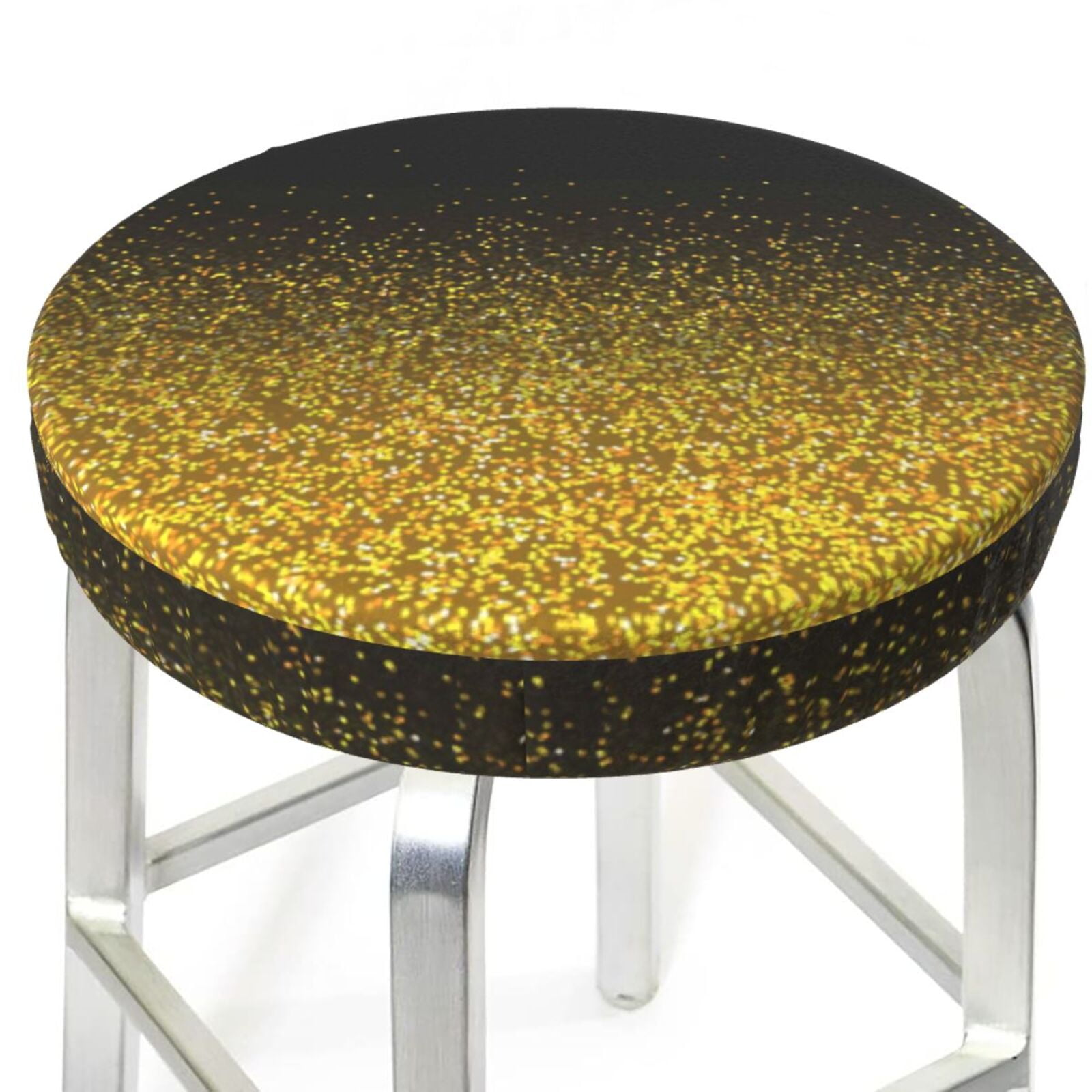 Bar Stool Covers, Gold Glitter Gradient Non-Slip Bar Stool Seat Covers, Washable Bar Stool ...