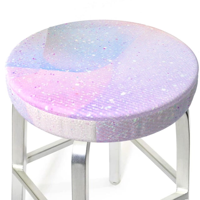 Bar Stool Covers - Rainbow Party Stretch Round Seat Covers with Elastic ...