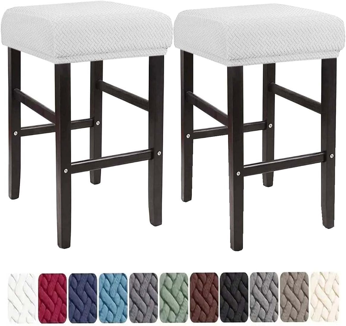 Bar Stool Covers Rectangle Set of 4/2/1 Saddle Bar Stool Covers ...