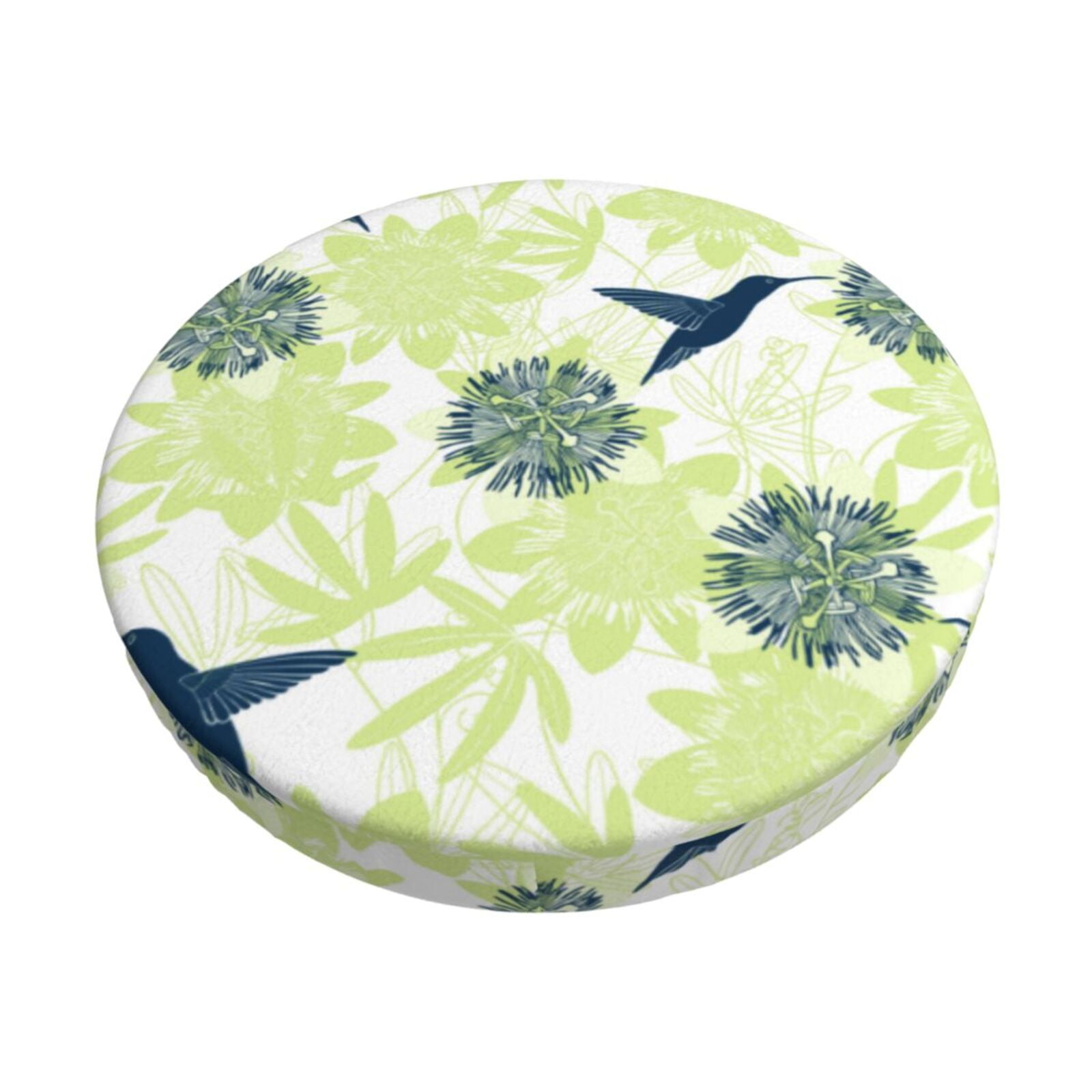 Bar Stool Covers Round, Art Deco Hummingbird Bar Stool Cushion Covers ...