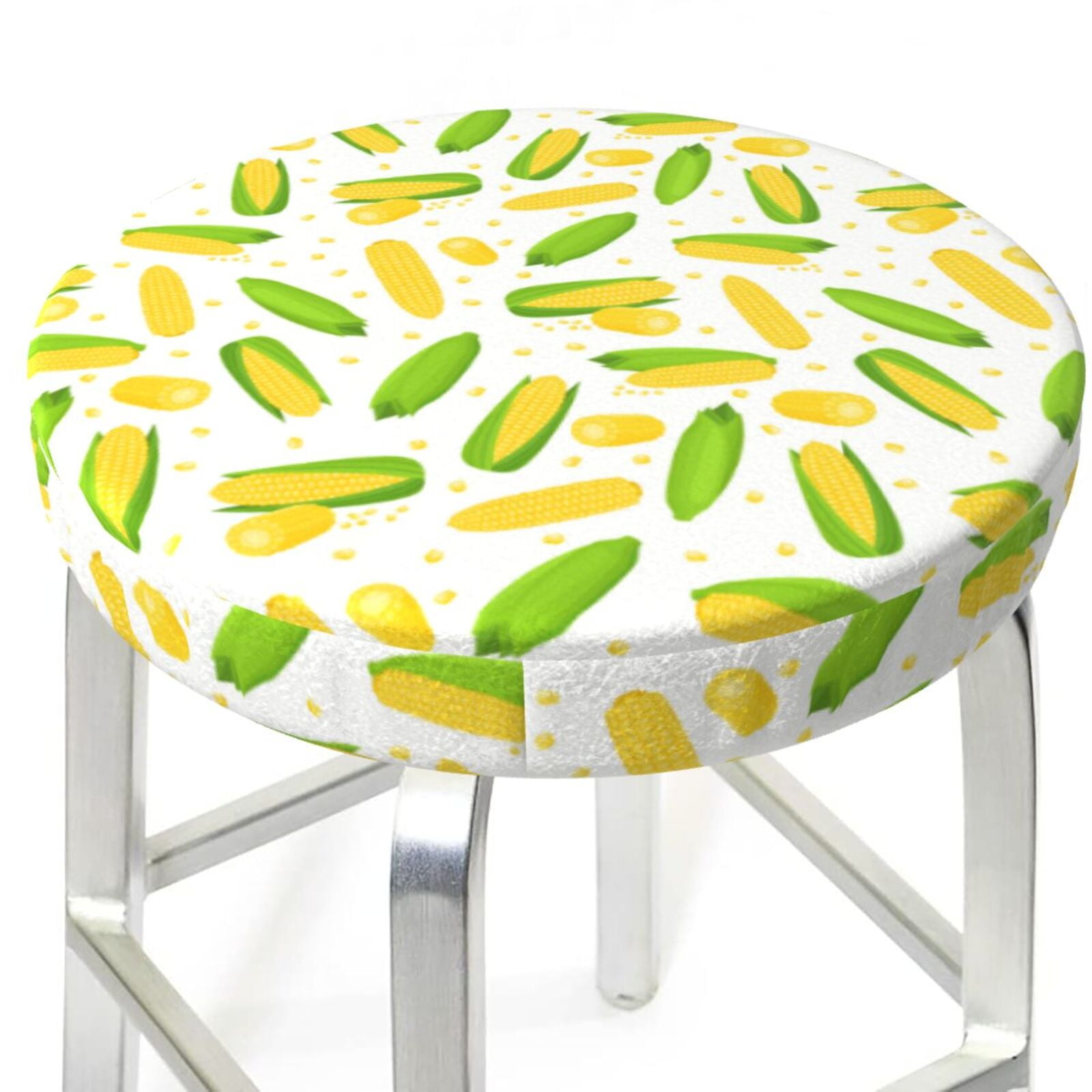 Bar Stool Covers Round, Cartoon Corn Bar Stool Cushion Covers Seat ...