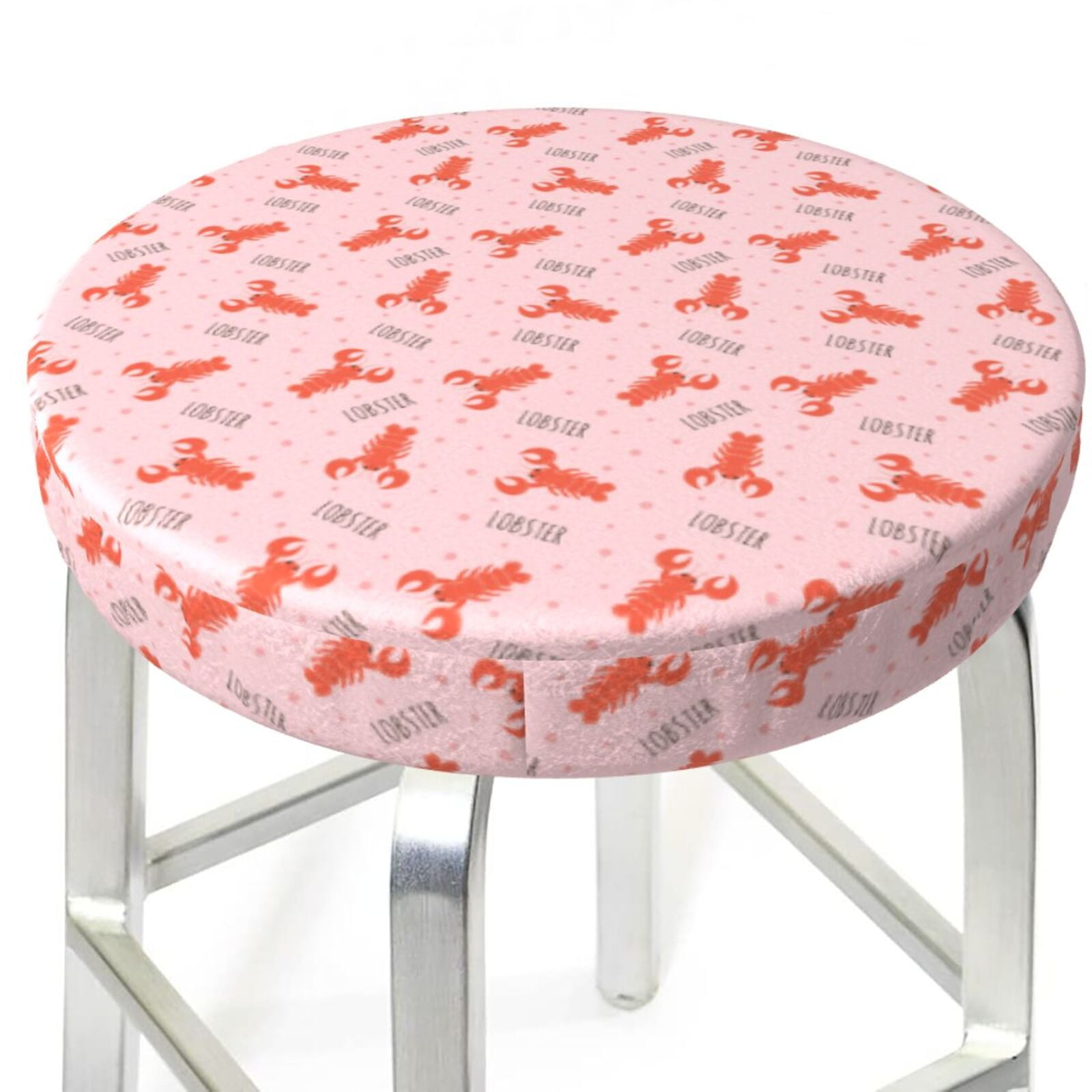 Bar Stool Covers Round, Cartoon Lobsters 3 Bar Stool Cushion Covers ...