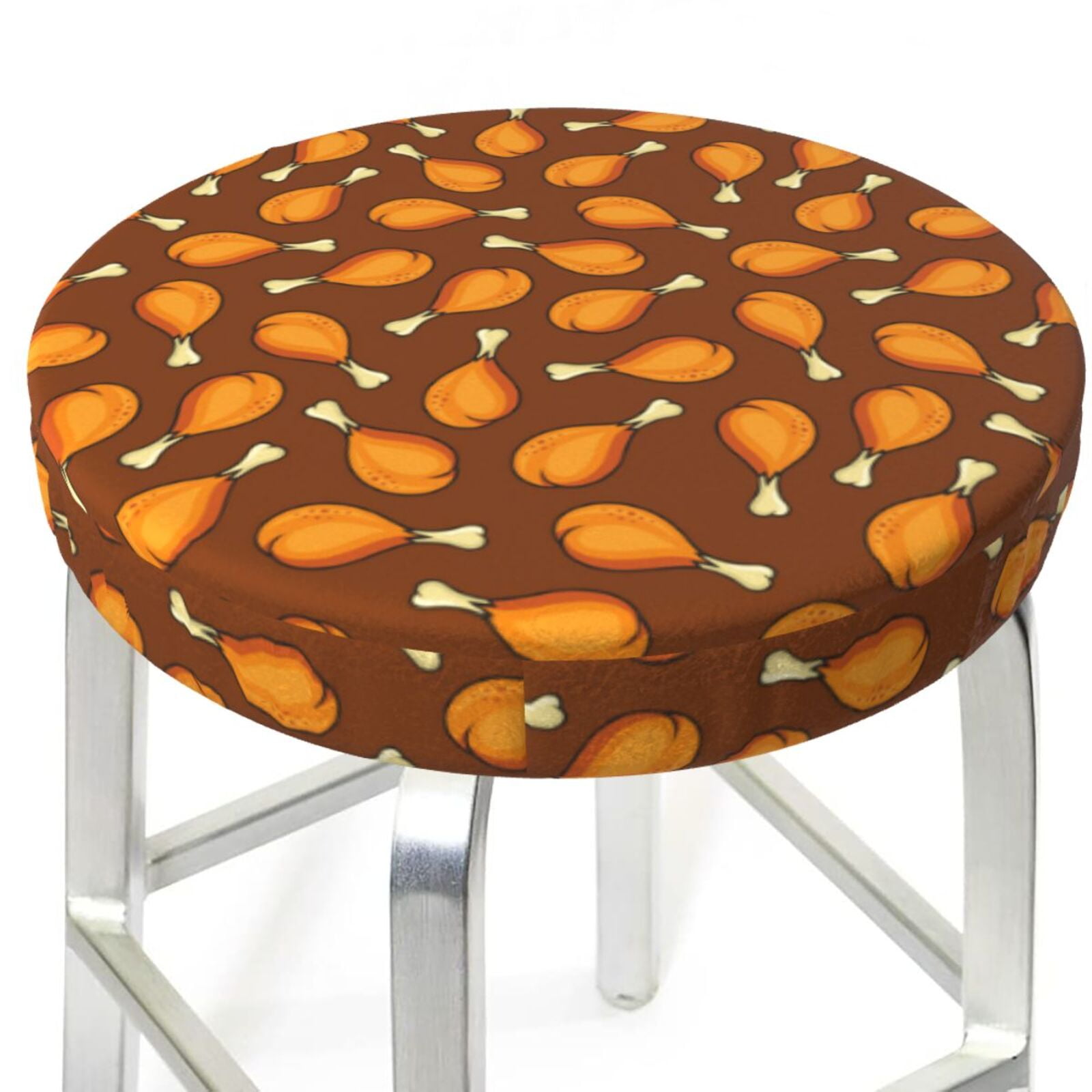 Bar Stool Covers Round, Chicken Legs 1 Bar Stool Cushion Covers Seat ...