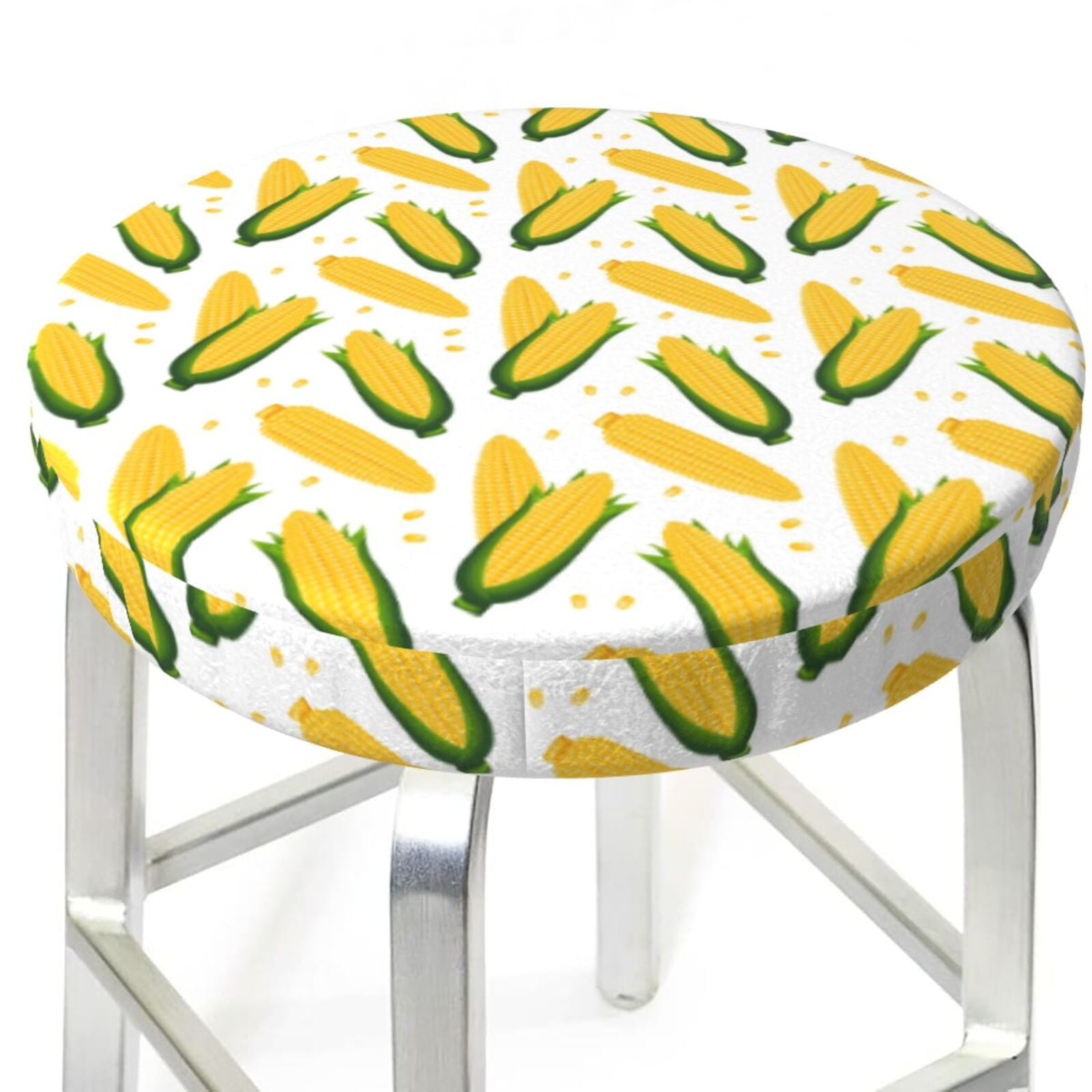 Bar Stool Covers Round, Corn On The Cob Bar Stool Cushion Covers Seat ...