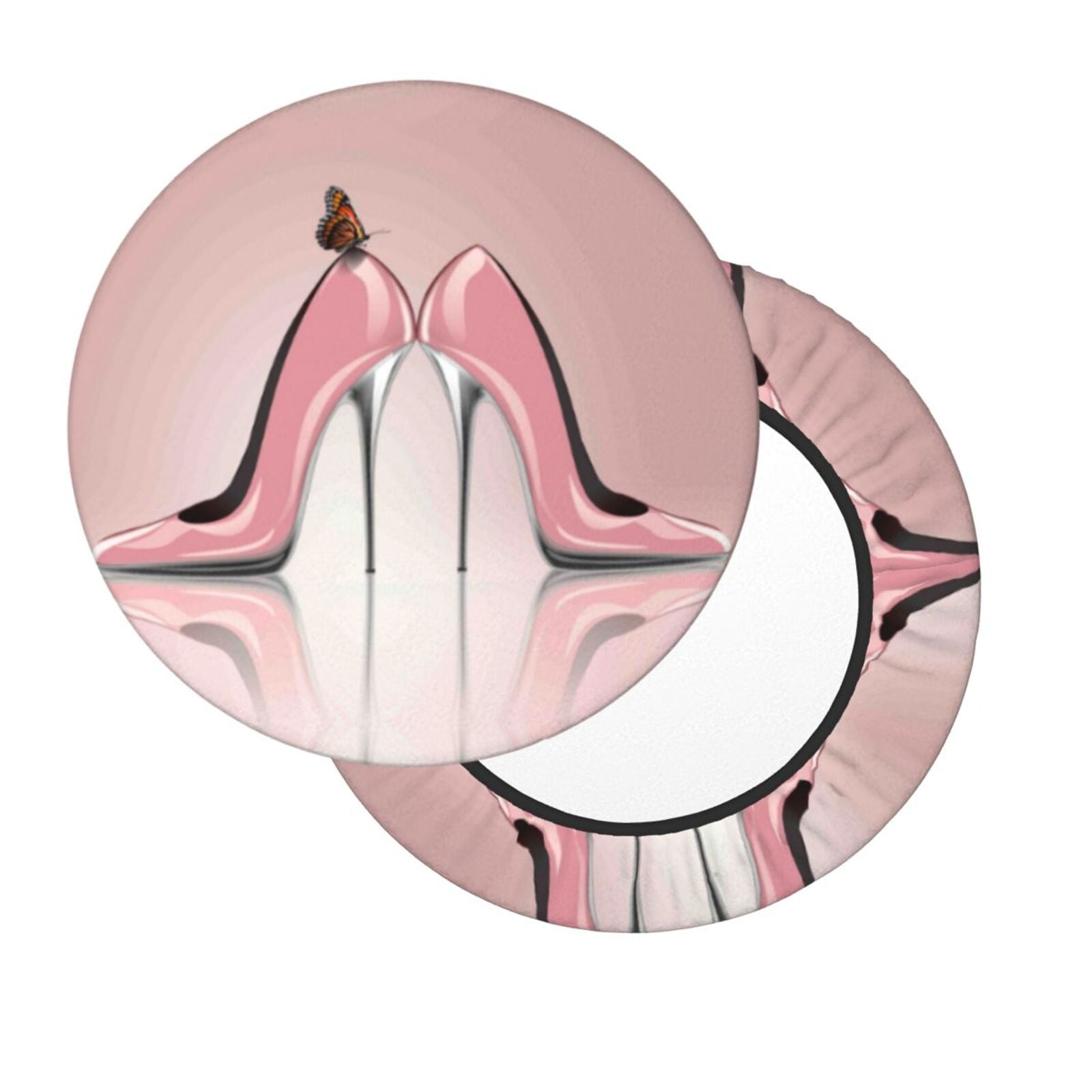 Bar Stool Covers Round - High Heel Shoes Butterfly Soft Anti-Slip Round ...