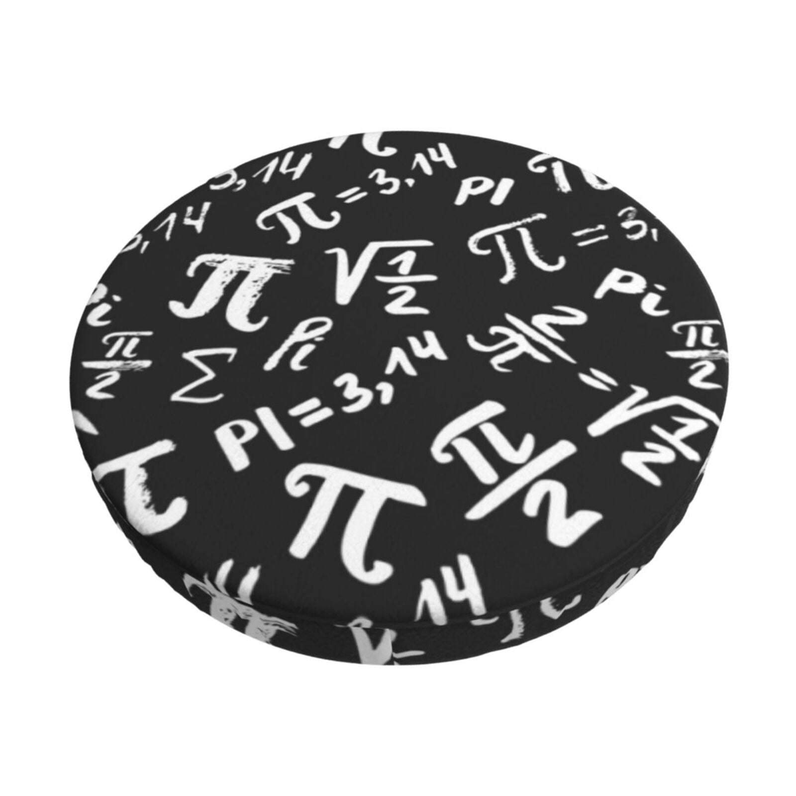 Bar Stool Covers Round, Hilarious Math Symbol Print Bar Stool Cushion ...
