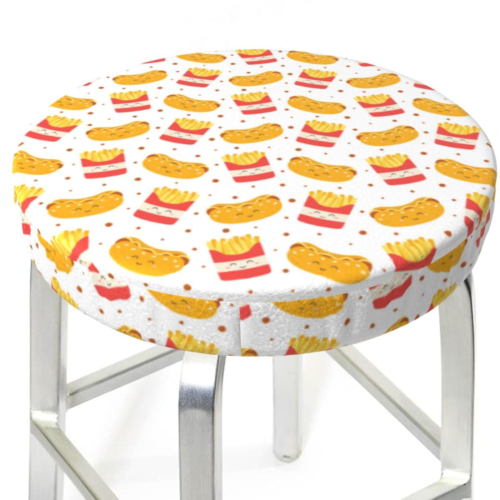 Bar Stool Covers Round, Hot Dog Bar Stool Cushion Covers Seat Cushion ...