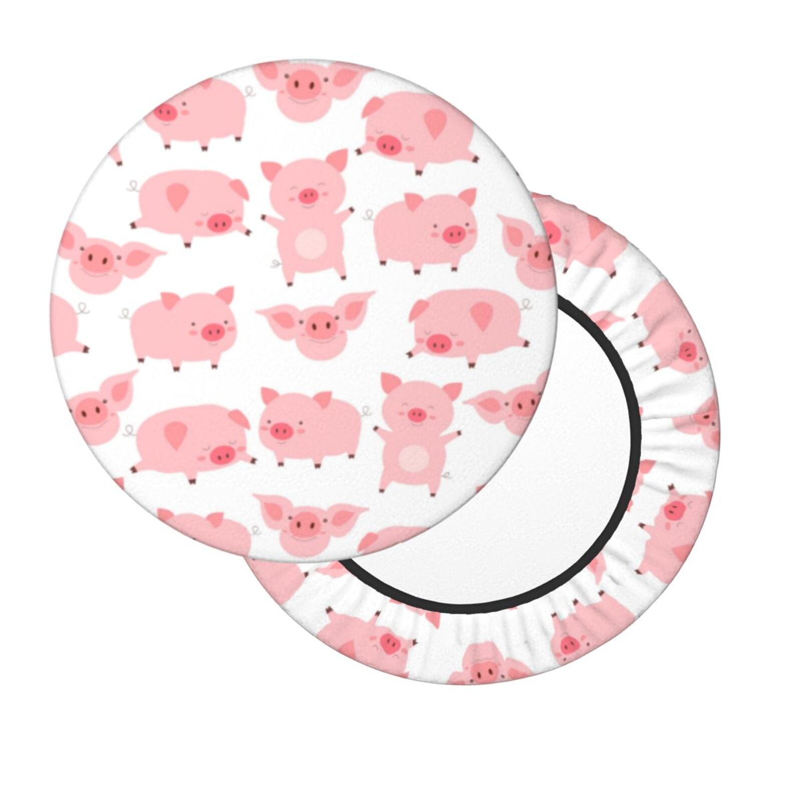 Bar Stool Covers Round - Kawaii Pigs Soft Anti-Slip Round Chair Cove ...
