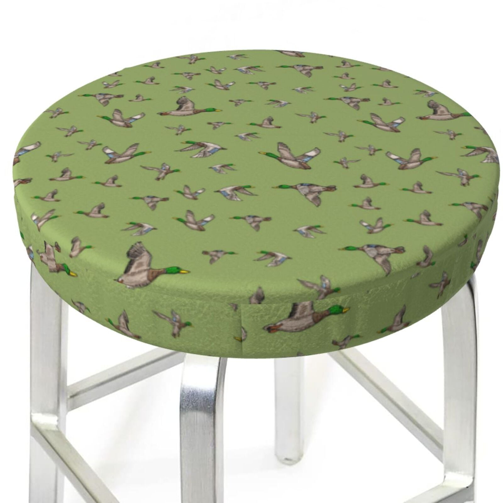 Bar Stool Covers Round, Mallard Duck Bar Stool Cushion Covers Seat ...