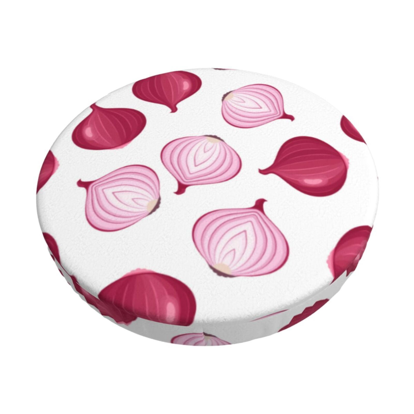 Bar Stool Covers Round, Purple Onion Bar Stool Cushion Covers Seat ...