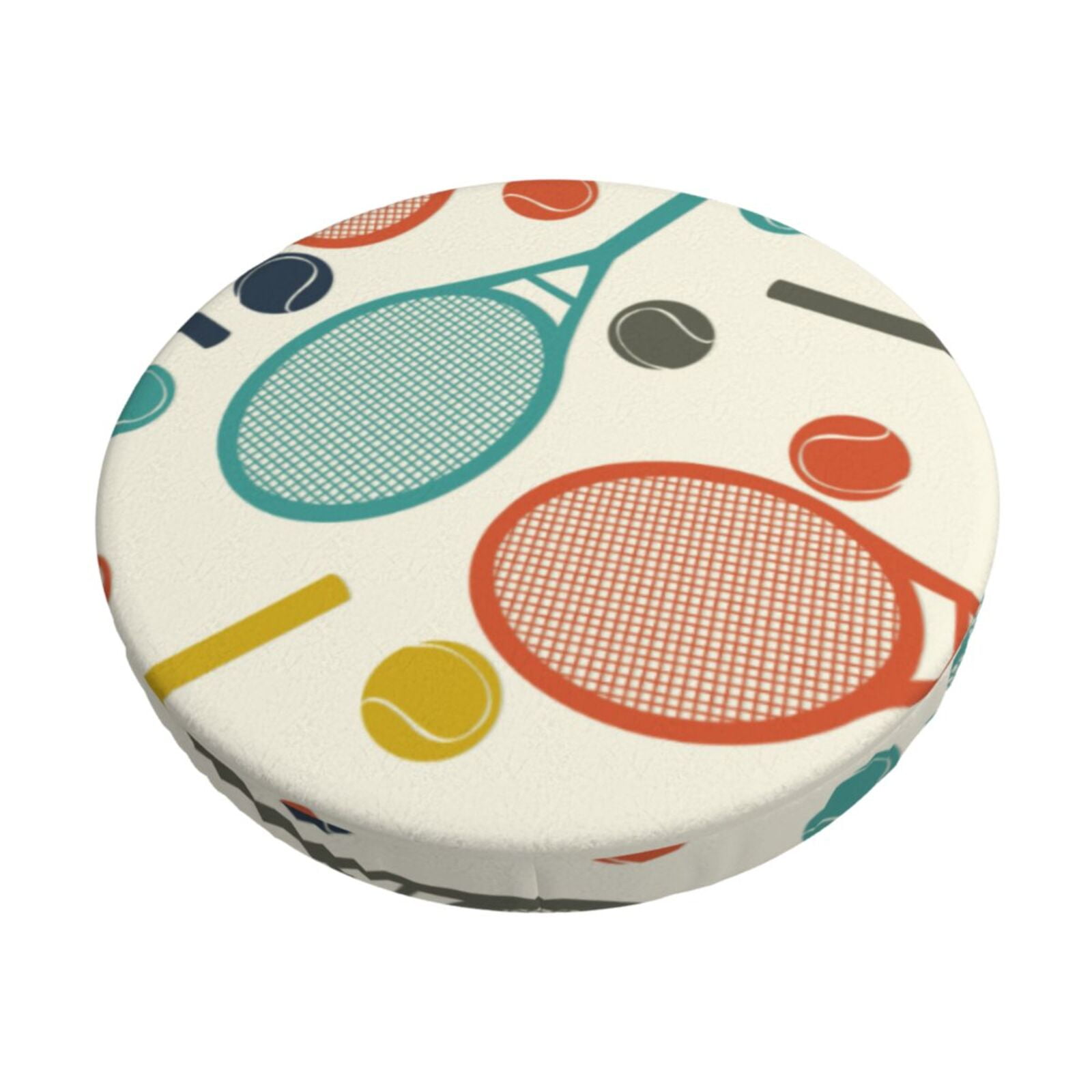 Bar Stool Covers Round, Racket And Tennis Ball Bar Stool Cushion Covers ...