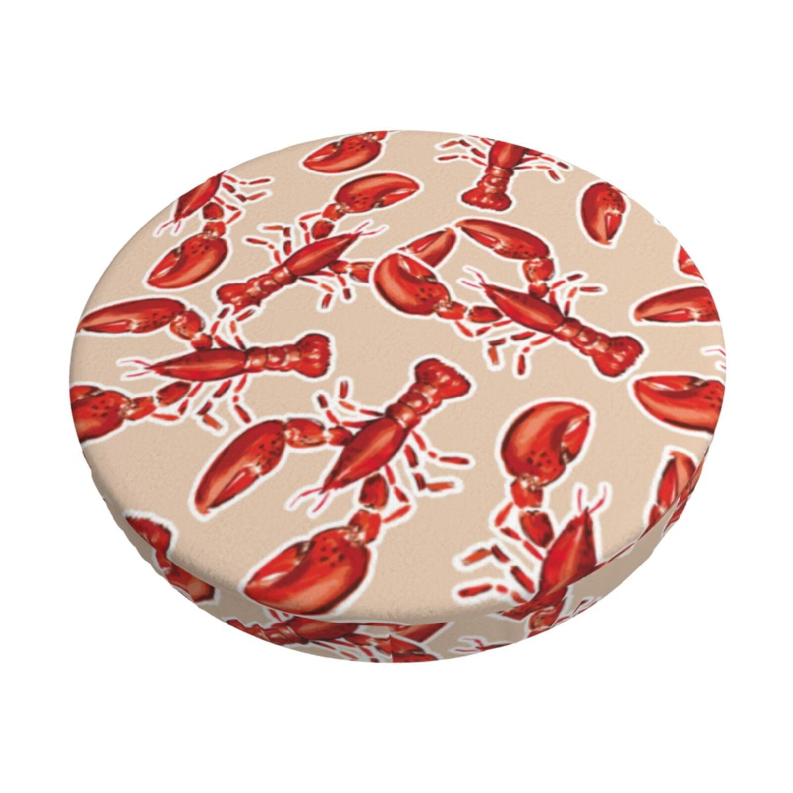 Bar Stool Covers Round, Shrimp No.9041 Bar Stool Cushion Covers Seat ...