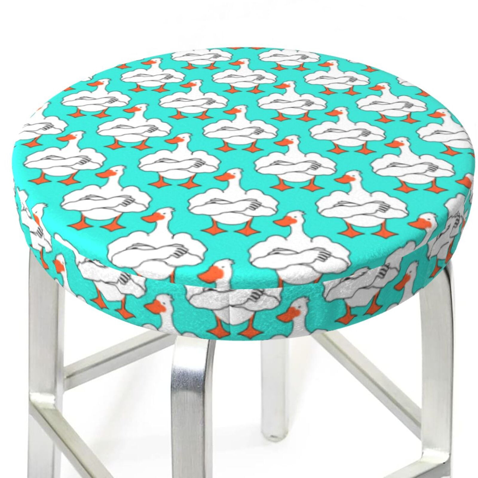 Bar Stool Covers Round, Strong Goose Washable Round Seat Covers Cushion ...
