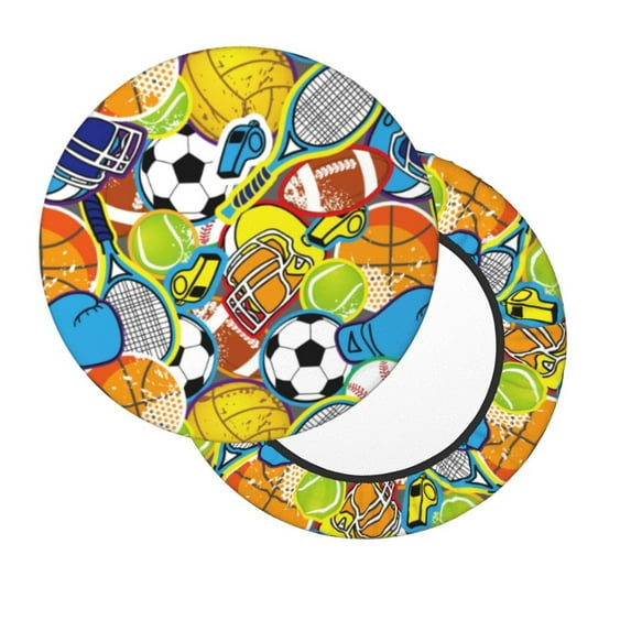 Bar Stool Covers Round - Various Balls Soft Anti-Slip Round Chair Cove ...