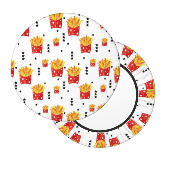 Bar Stool Covers Round - fries Soft Anti-Slip Round Chair Cove with ...