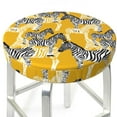 Bar Stool Covers Round, zebras orange cute Bar Stool Cushion Covers ...