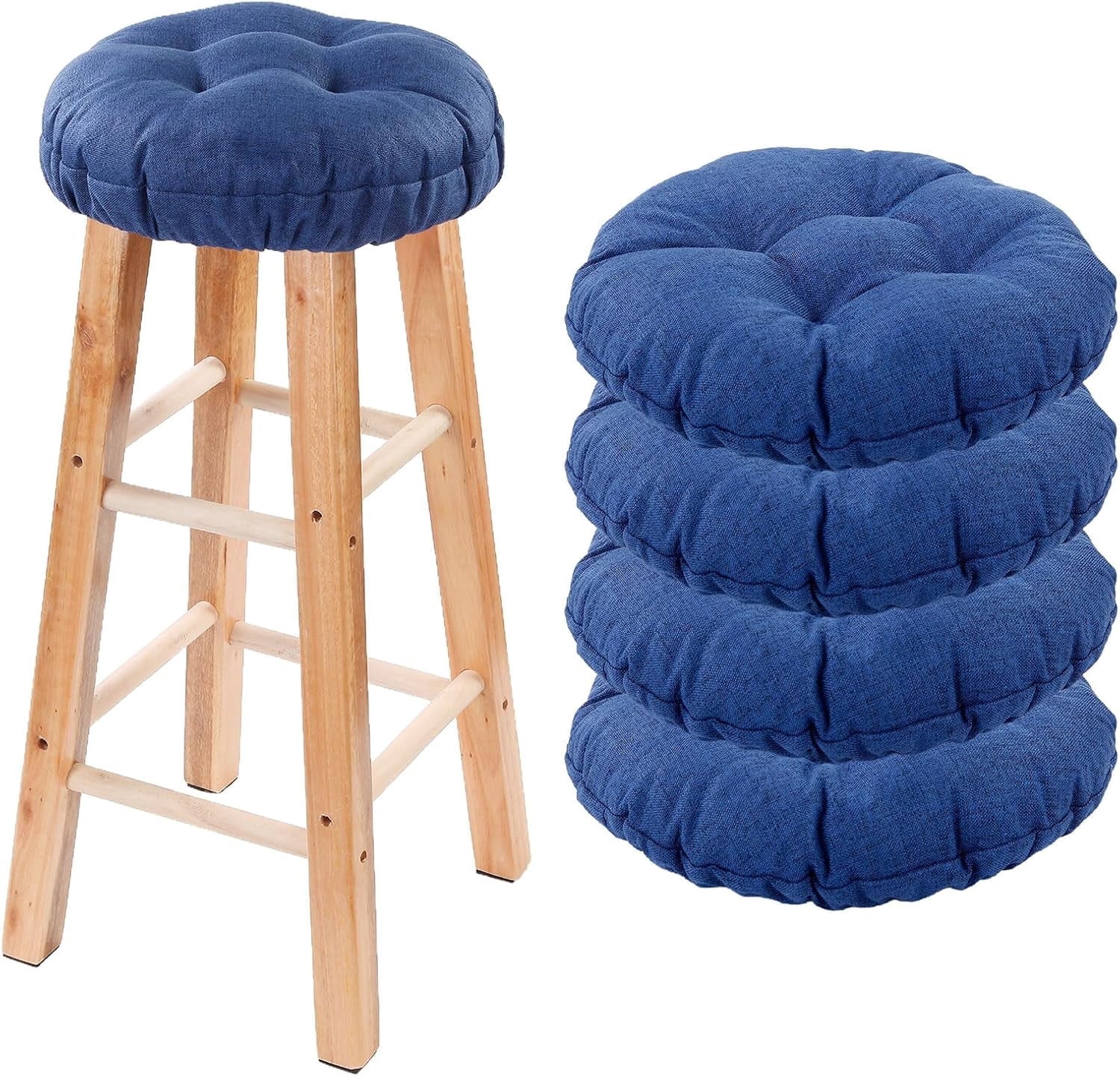 LYLNBYWK, Bar Stool Covers Set of 4, 12 Inch Round, Nonslip, Washable ...
