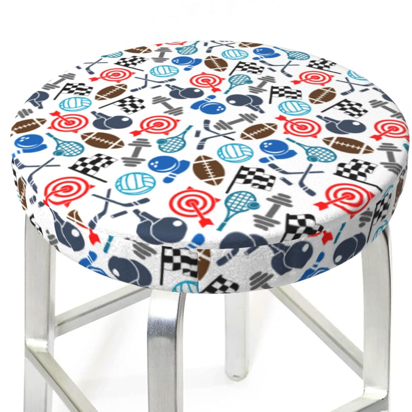 Bar Stool Covers, Sport Items Non-Slip Bar Stool Seat Covers, Washable ...