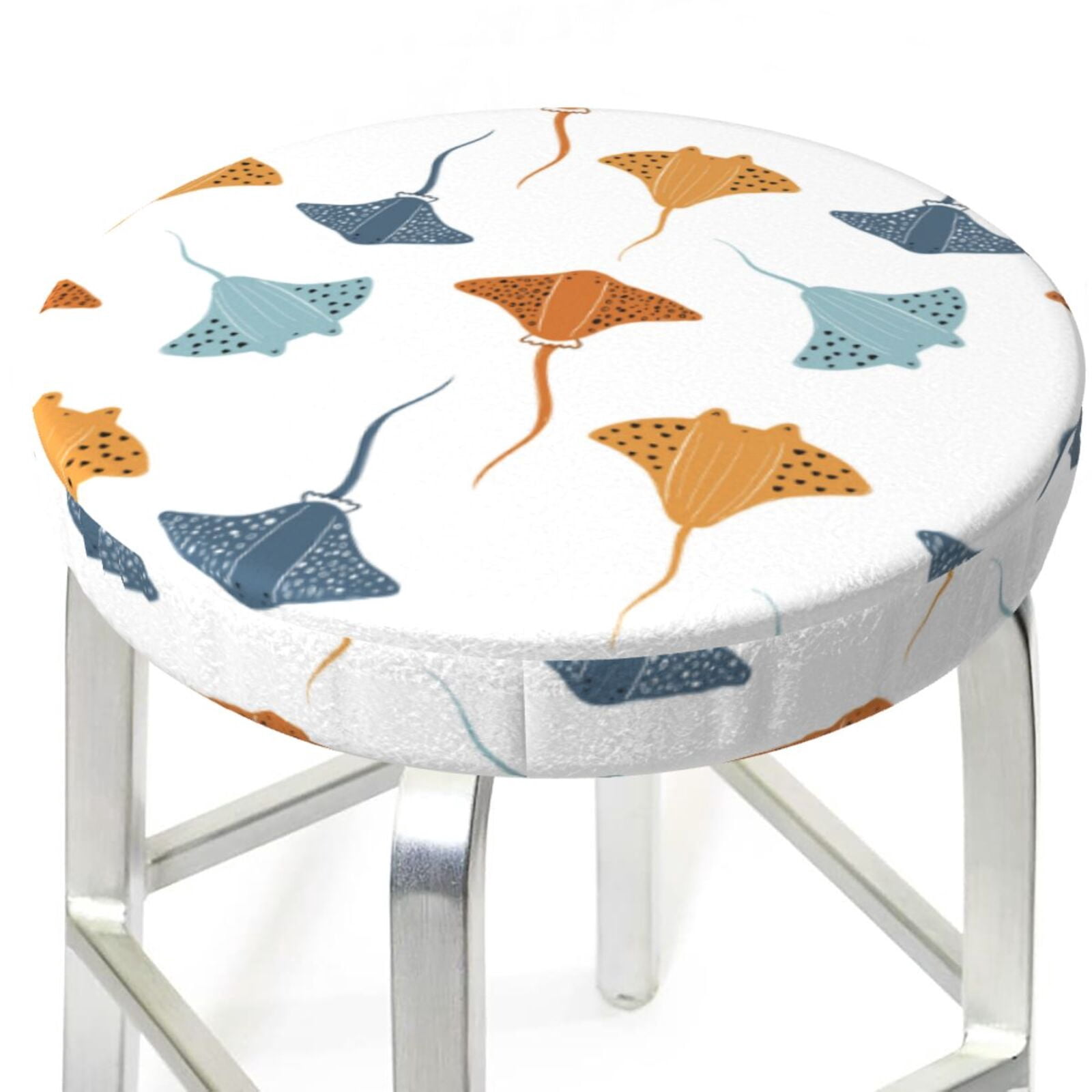 Bar Stool Covers - stingrays cartoon cute Stretch Round Seat Covers ...