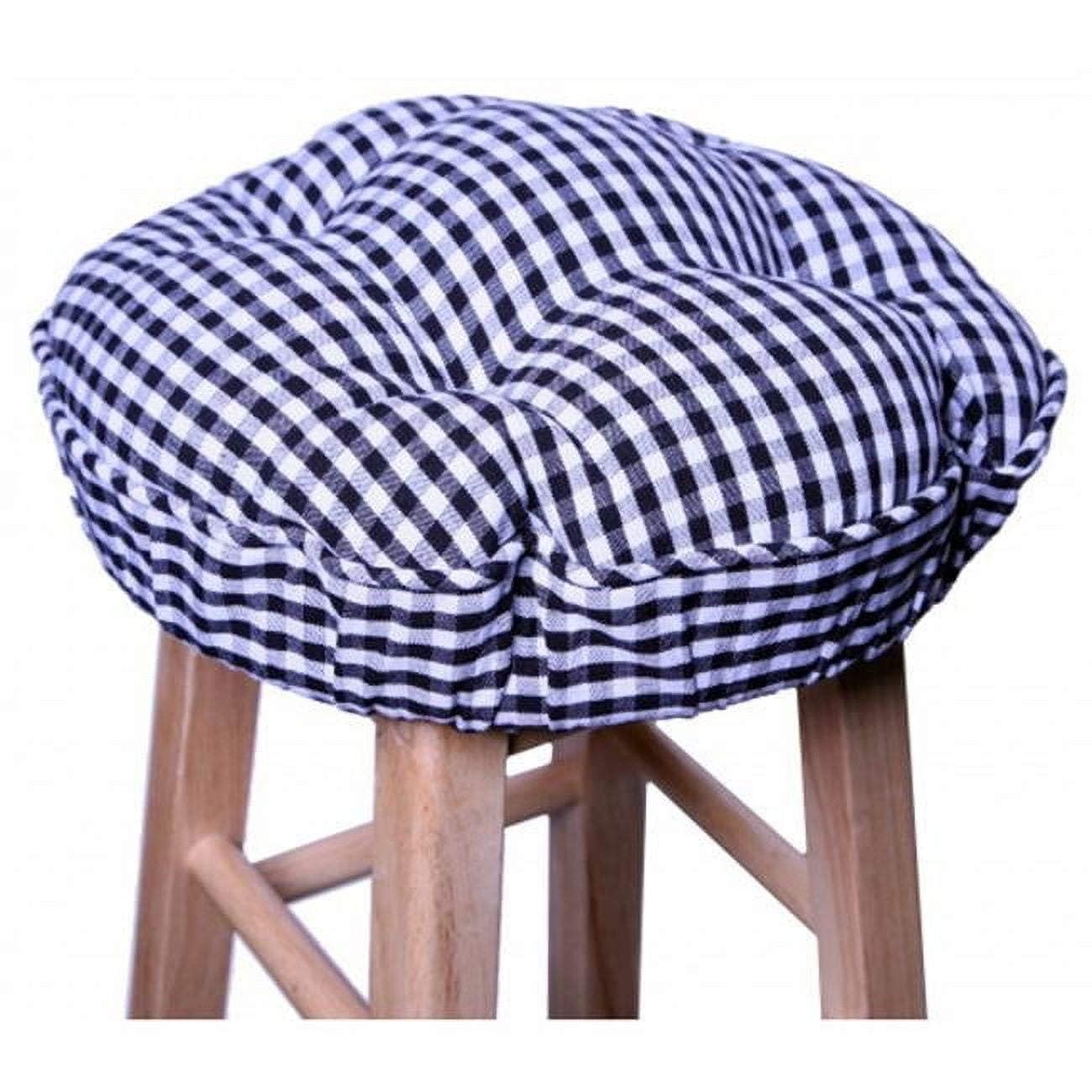 Bar Stool Cushion, Toro Black Check - Walmart.com