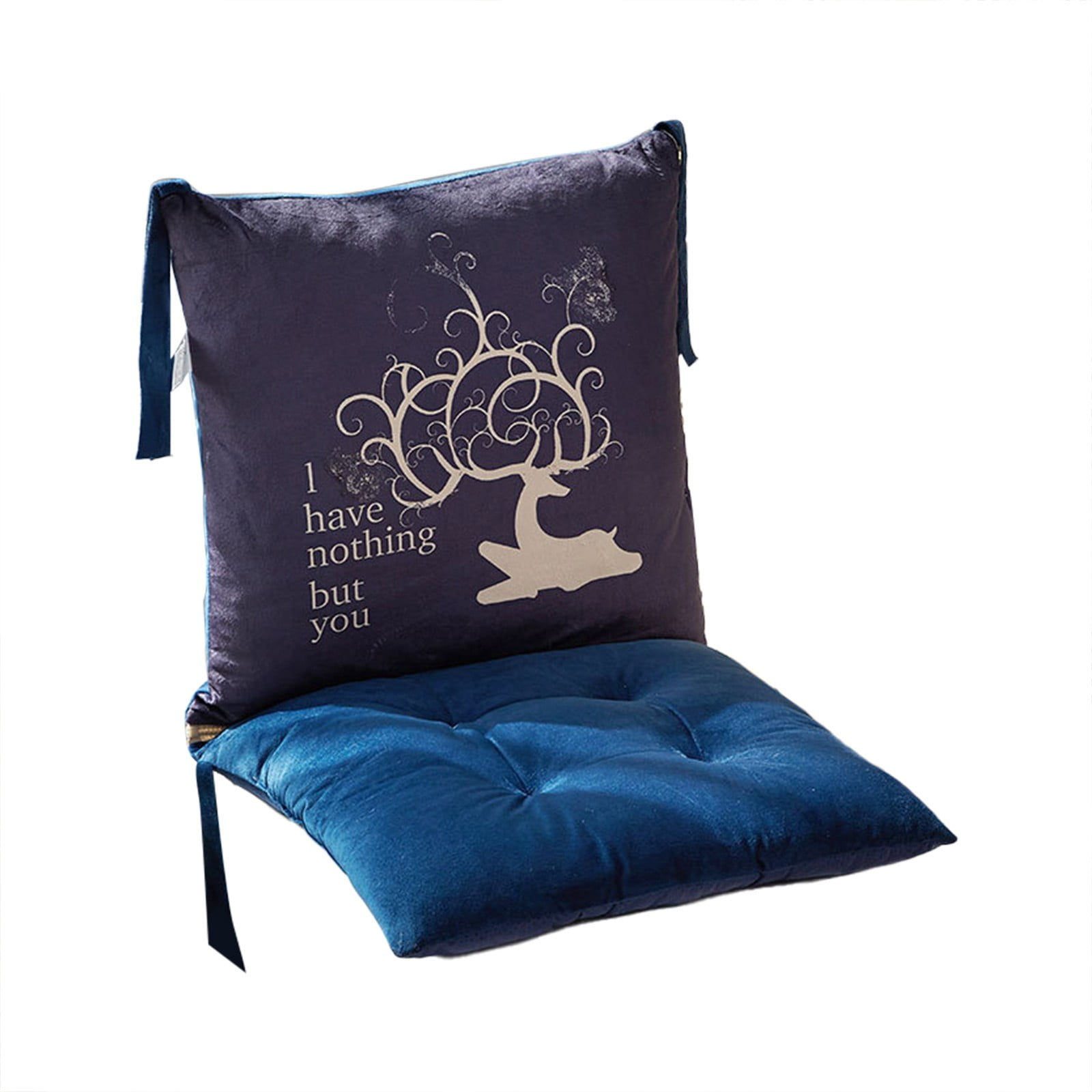 Bar Stool Cushions with Ties Removable Seat Cushion Lumbar Cushion ...