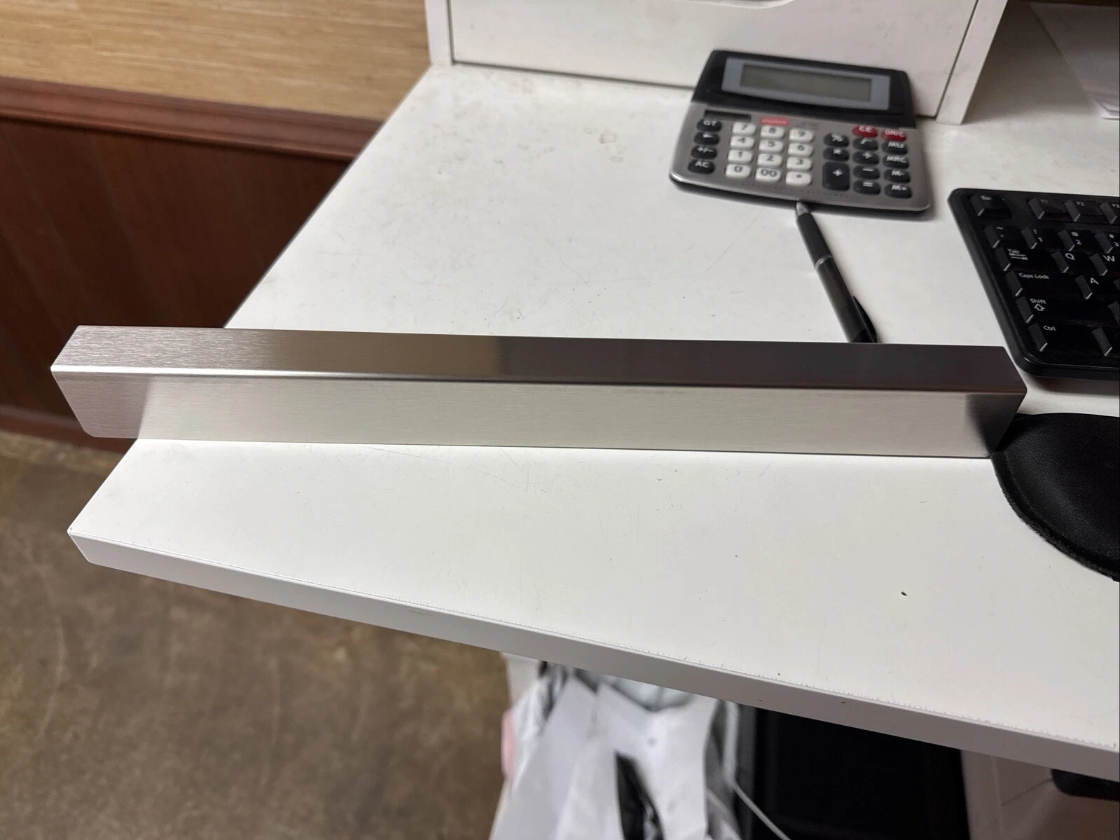 Bar Stool Kick Plate Protector U Channel 15" Long Brushed Stainless ...