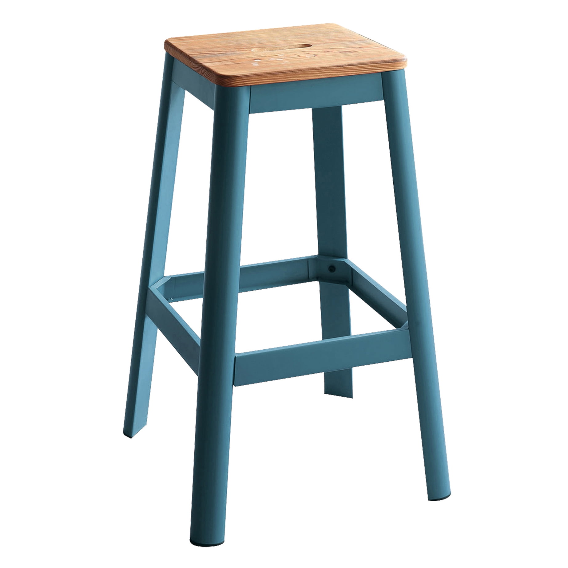 Bar Stool / Solid Pine Construction, Metal Legs and Crossbar / Useful ...