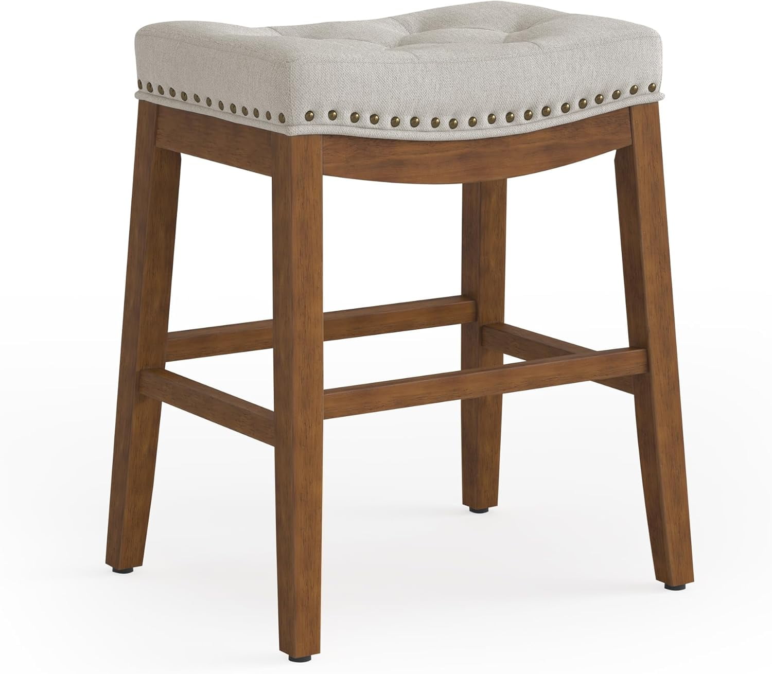 Bar Stools 24 Inch Fabric Counter Height Bar Stools Saddle Barstools ...