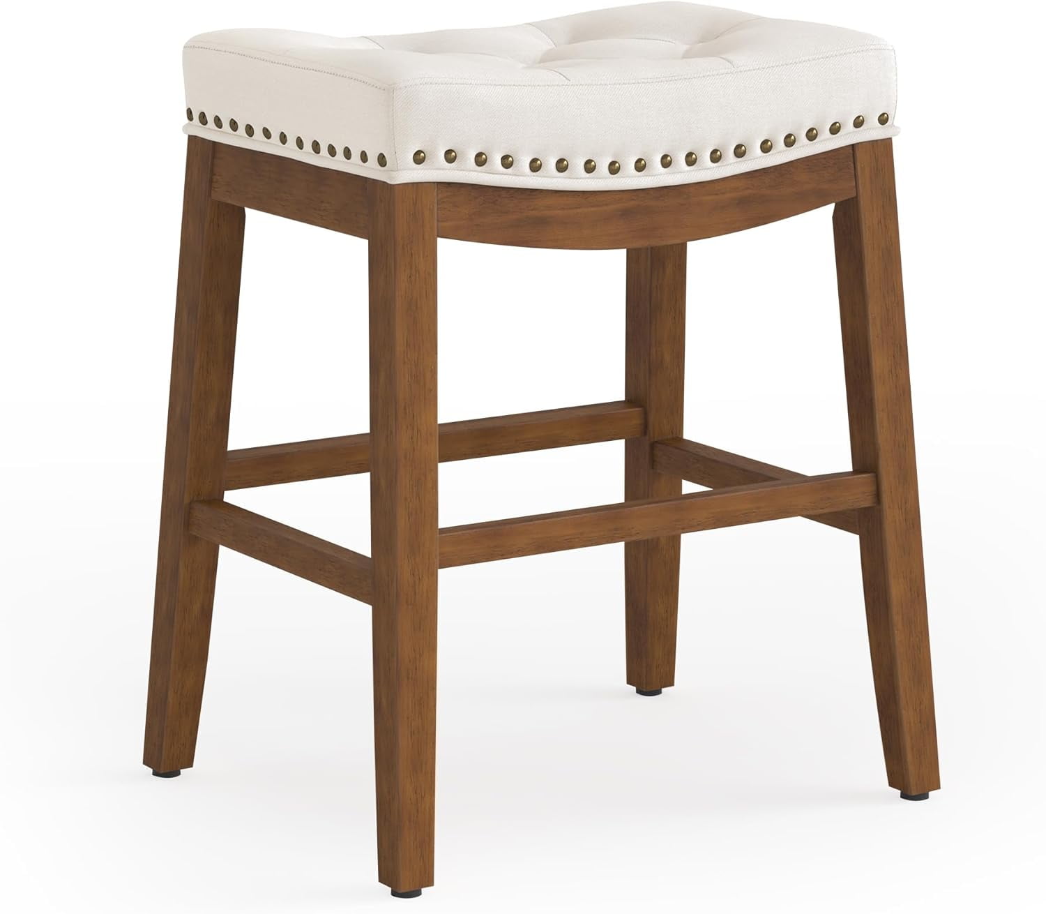 Bar Stools 24 Inch Fabric Counter Height Bar Stools Saddle Barstools ...