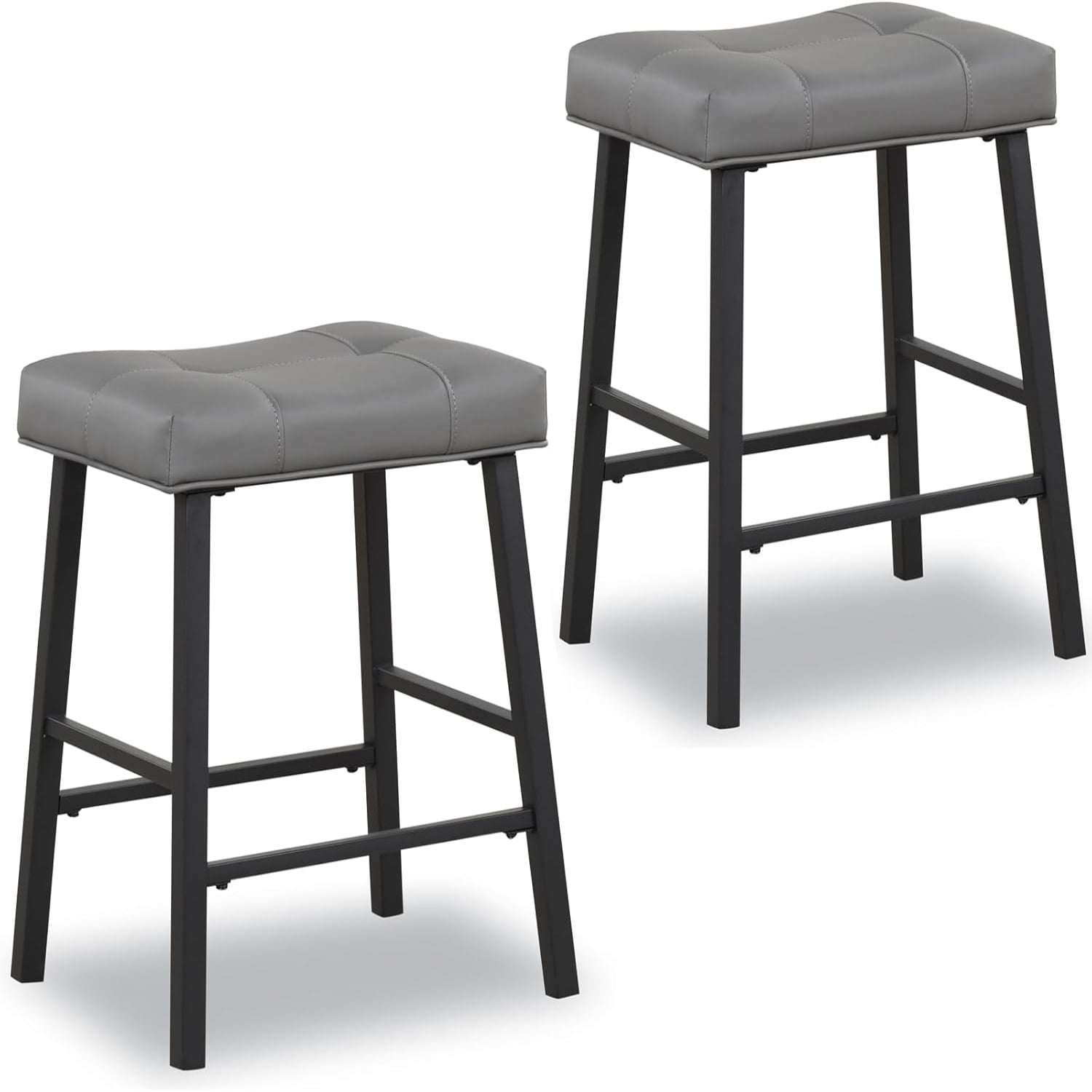 Bar Stools 24 inch Counter Height Bar Stools Upholstered Modern Kitchen ...