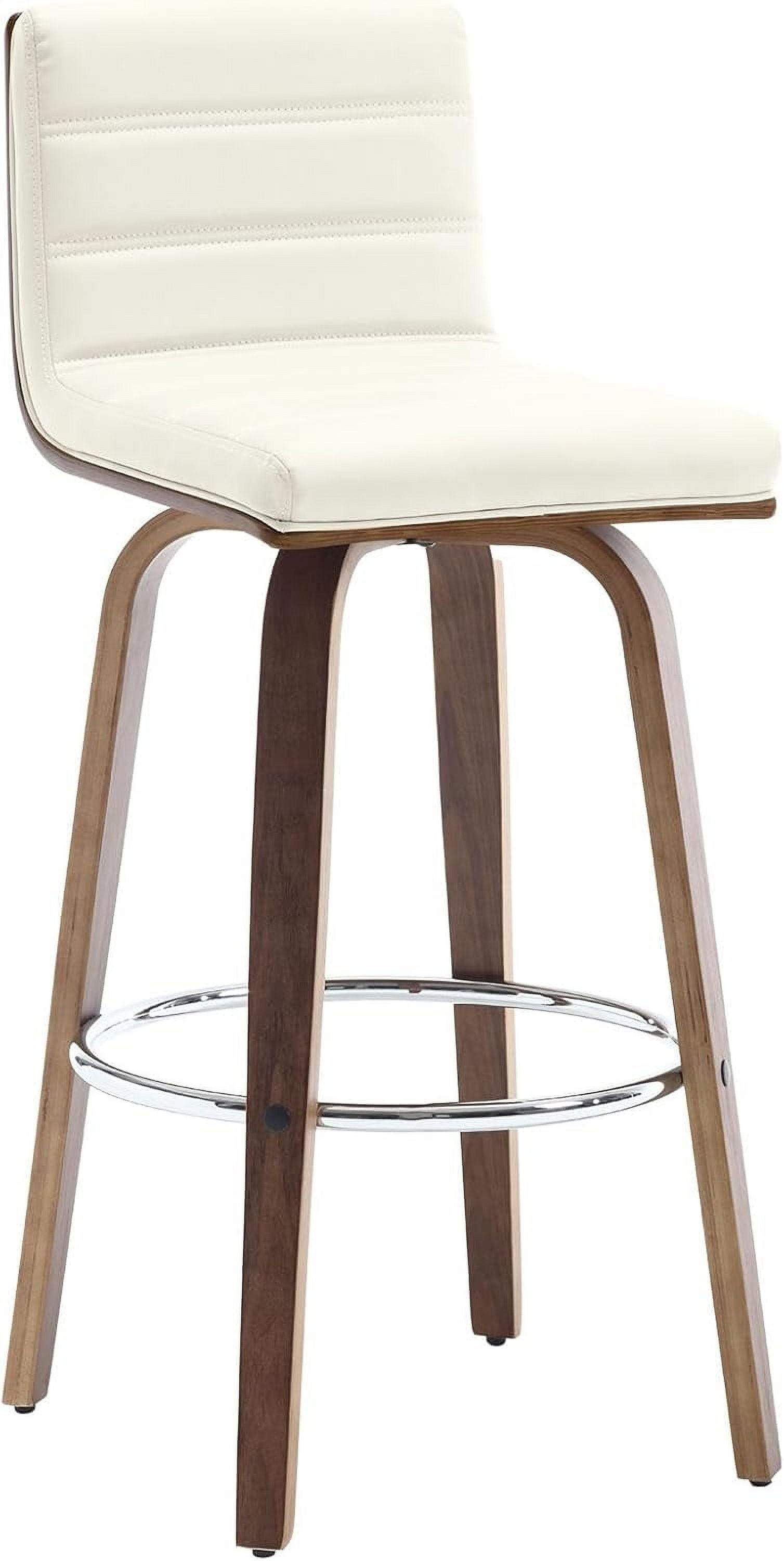 Bar Stools 26 Inch Counter Height PU Leather Swivel Counter Stools with ...