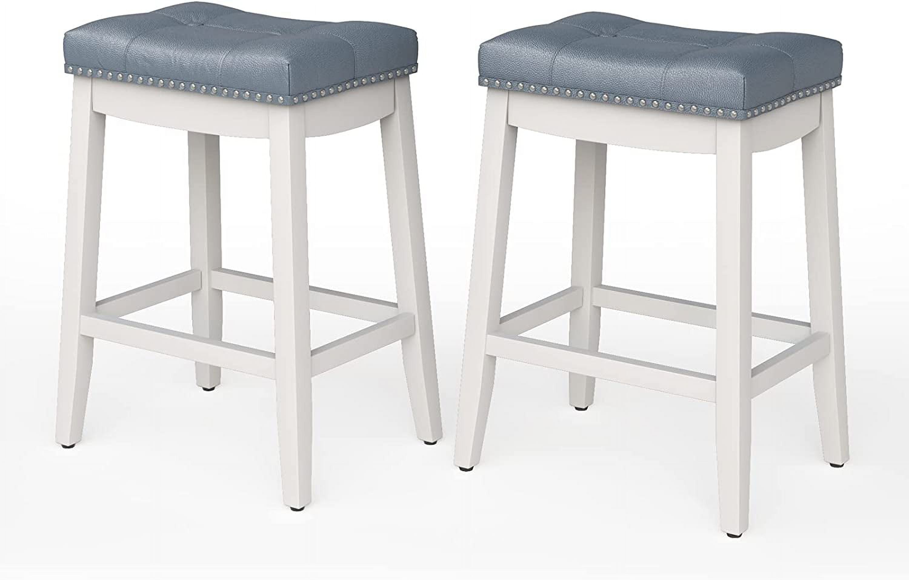Bar Stools 29-Inch Height Backless Counter Stool with Footrest Soft ...