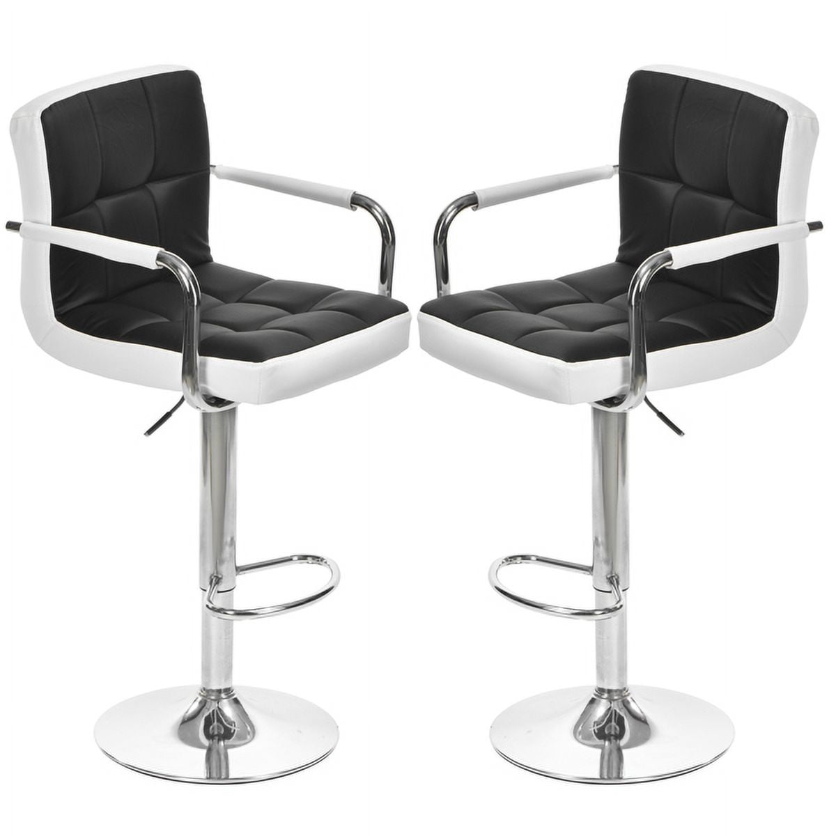 Bar Stools; 360-degree Rotating bar Stool with armrest backrest, Freely ...