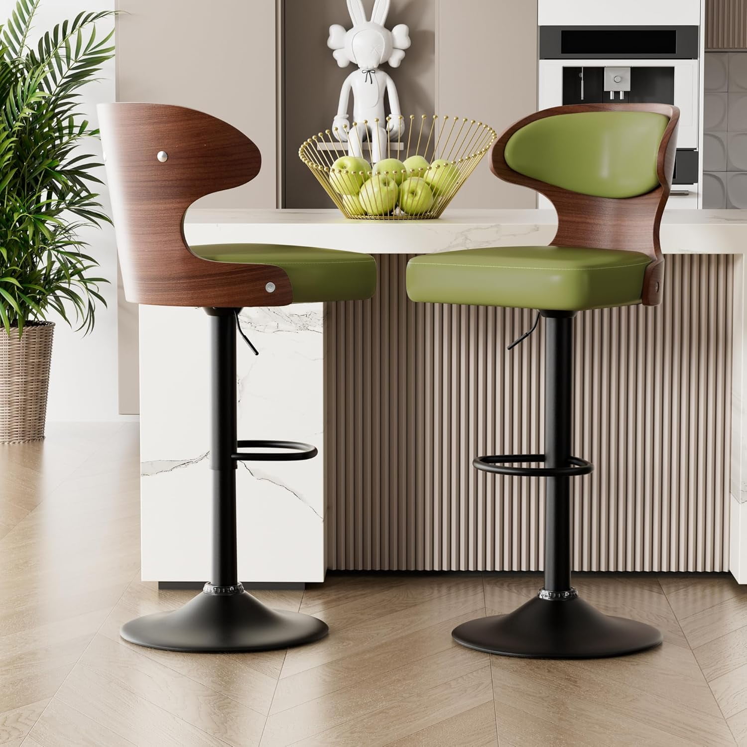 Bar Stools Counter Height Bar Stools Adjustable Faux Leather ...