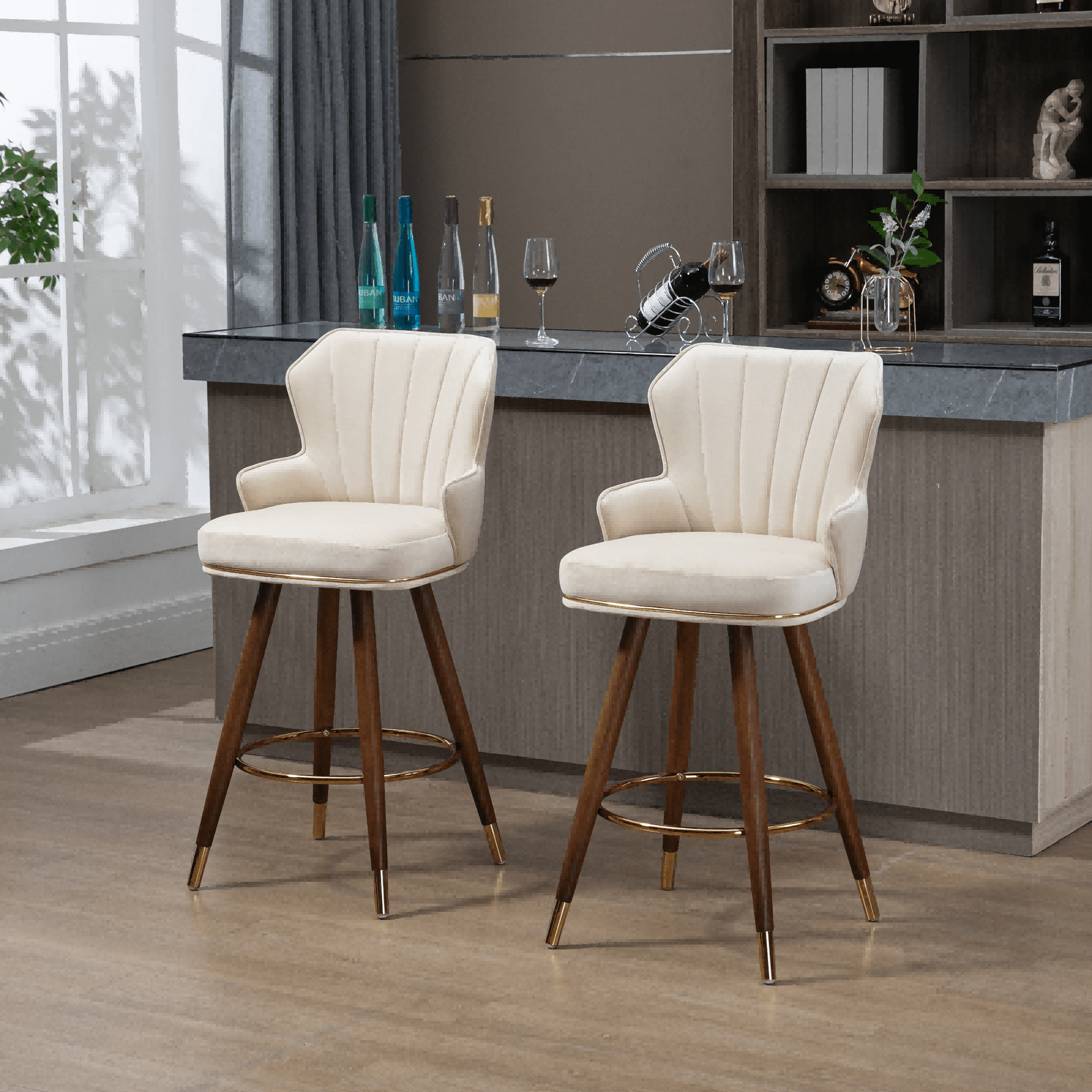 Bar Stools, Counter Height Barstools, Modern Upholstered Bar Stools ...