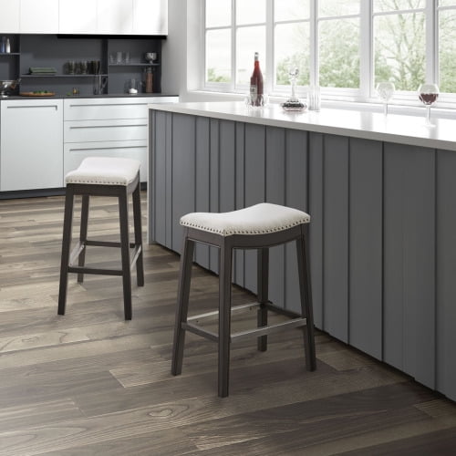 Bar Stools,Counter Height Dining Chairs with Padded Seat and Wooden ...