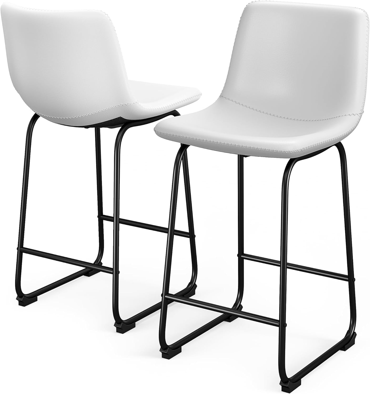 Bar Stools Faux Leather Counter Height Bar Stools 30 inch Counter ...