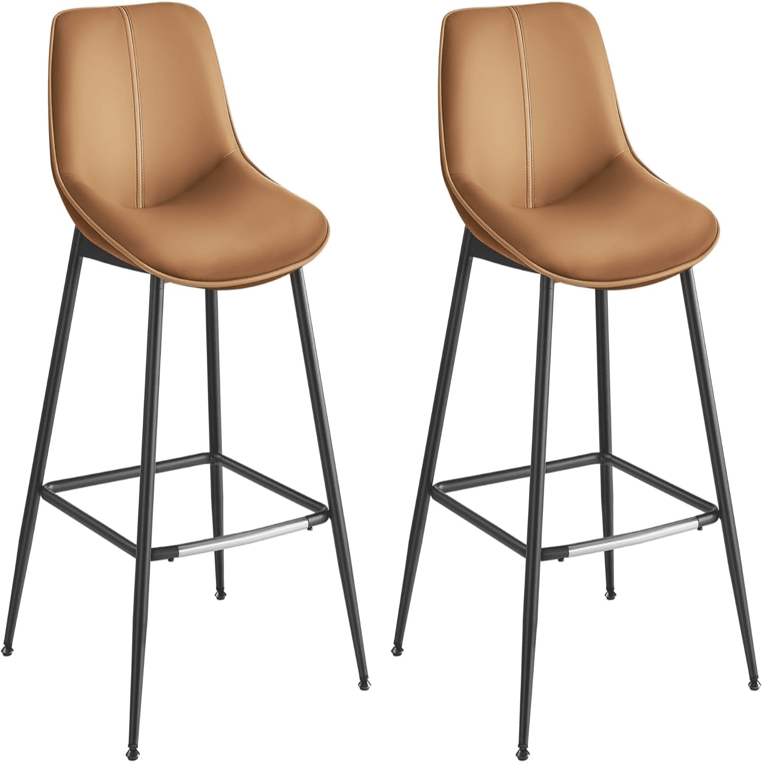 Bar Stools Bar Height Bar Stools with Back Ergonomic Backrest Synthetic ...