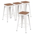 Bar Stools Industrial Counter Height Bar Stools Stackable Backless ...