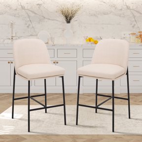 Westice 26" H Counter Height Bar Stools Set of 4, Modern Barral Counter ...