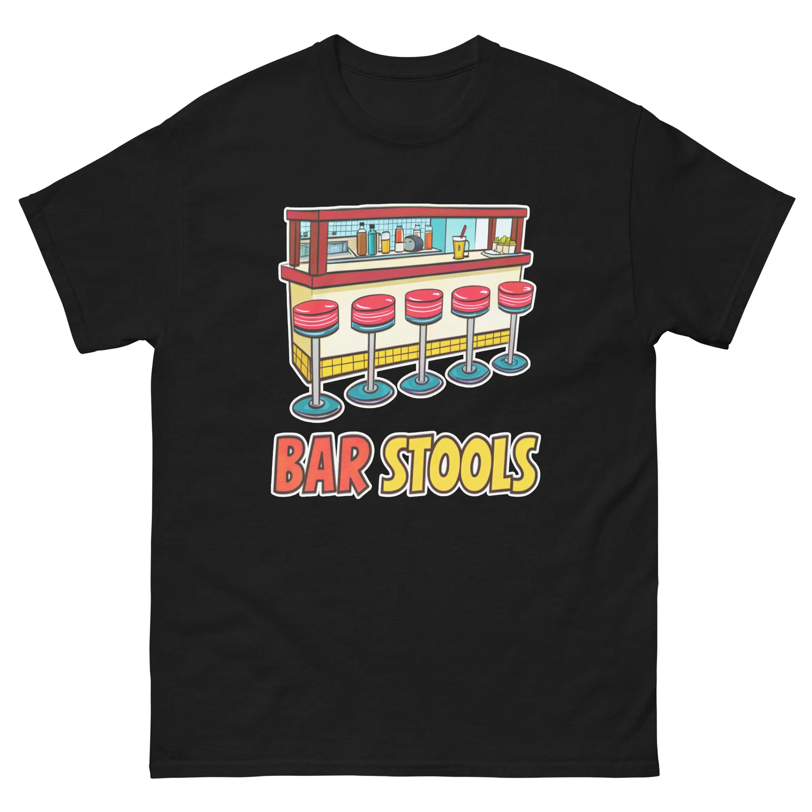 Bar Stools Nightclub Bar Nightlife Party T-Shirt - Walmart.com