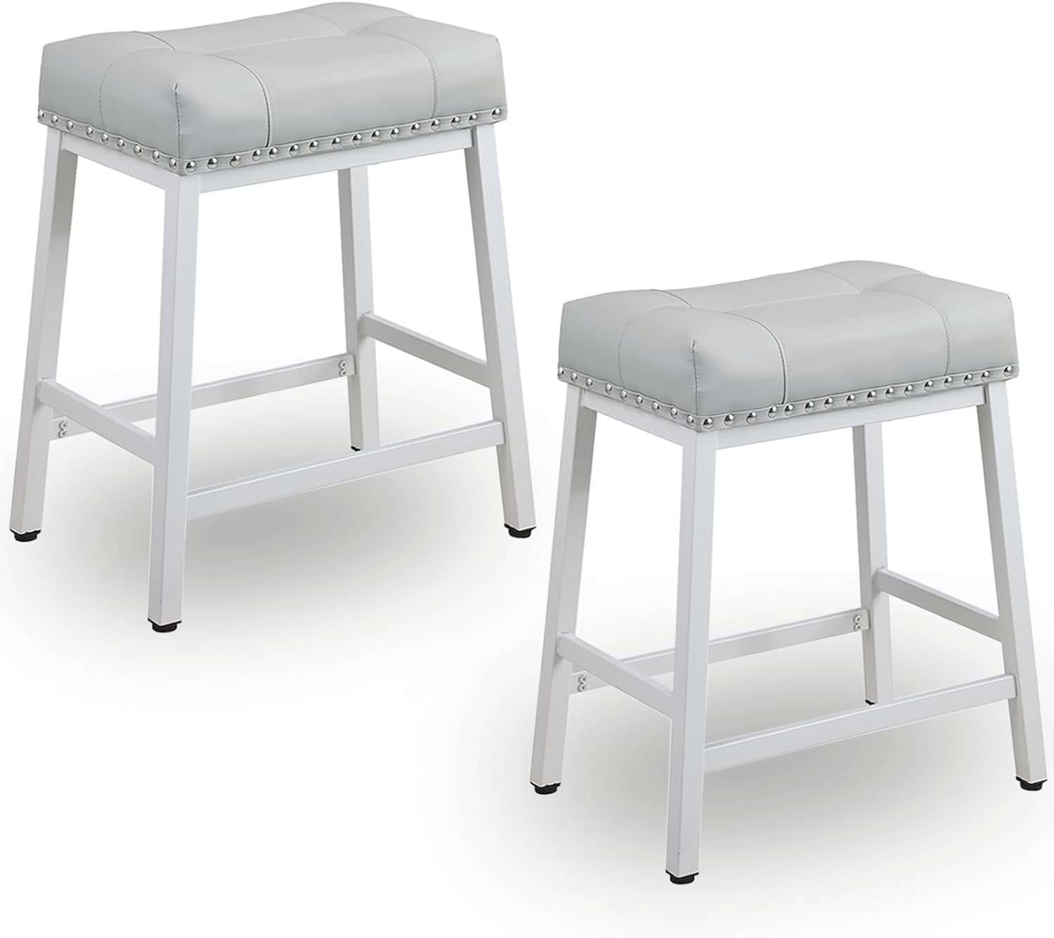 Bar Stools Set of 2, 27 Inch Counter Height Barstools for Kitchen ...