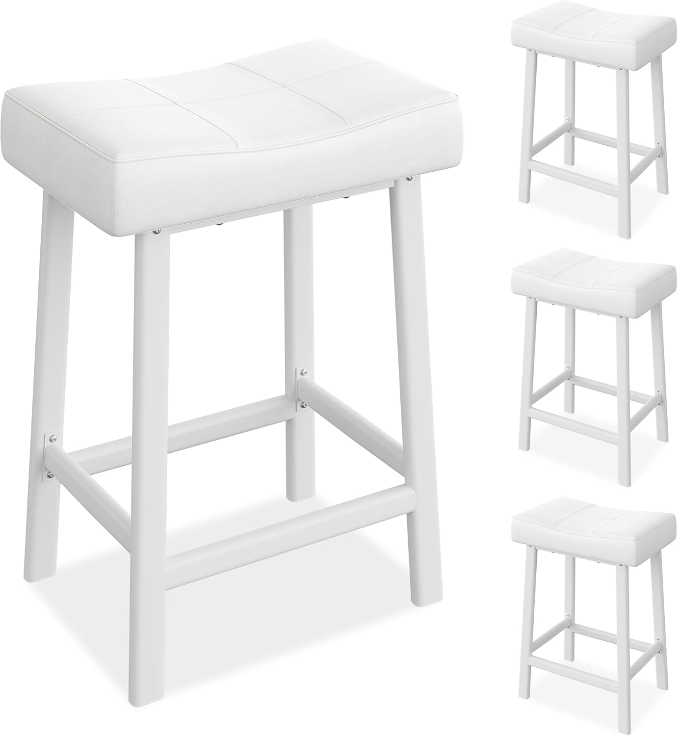 Bar Stools Set of 2/4,Counter Height Bar Stools,24 Inches Bar Chairs ...
