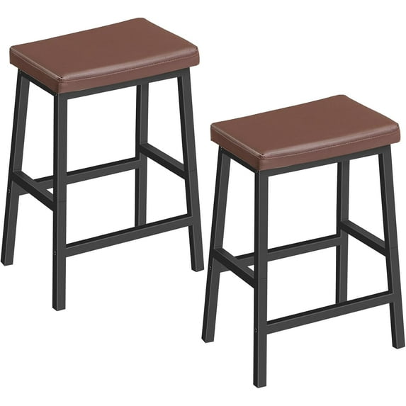 Bar Stools, Set of 2 Bar Chairs, Counter Height Bar Stools, 24 Inch ...