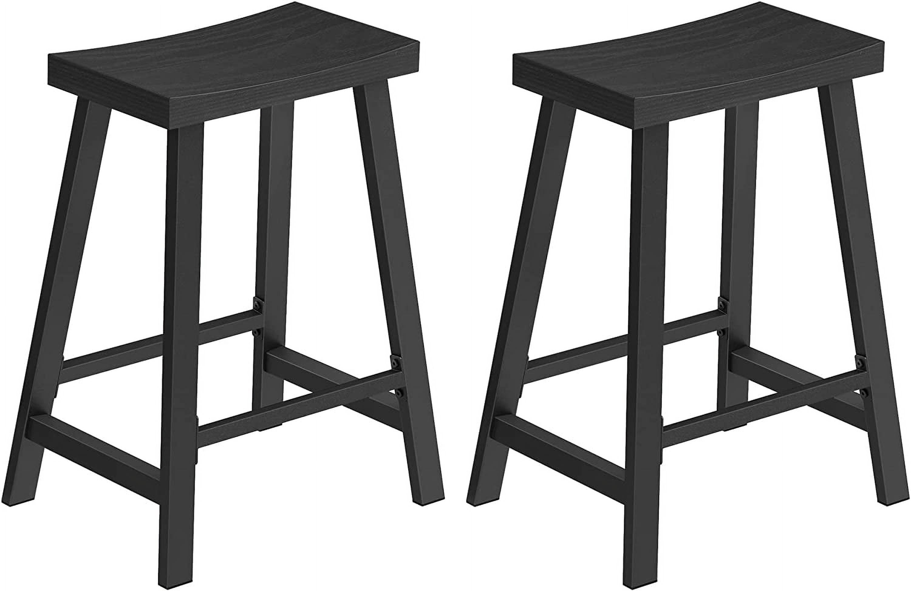 Bar Stools, Set of 2 Bar Chairs, Kitchen Breakfast Bar Stools with ...