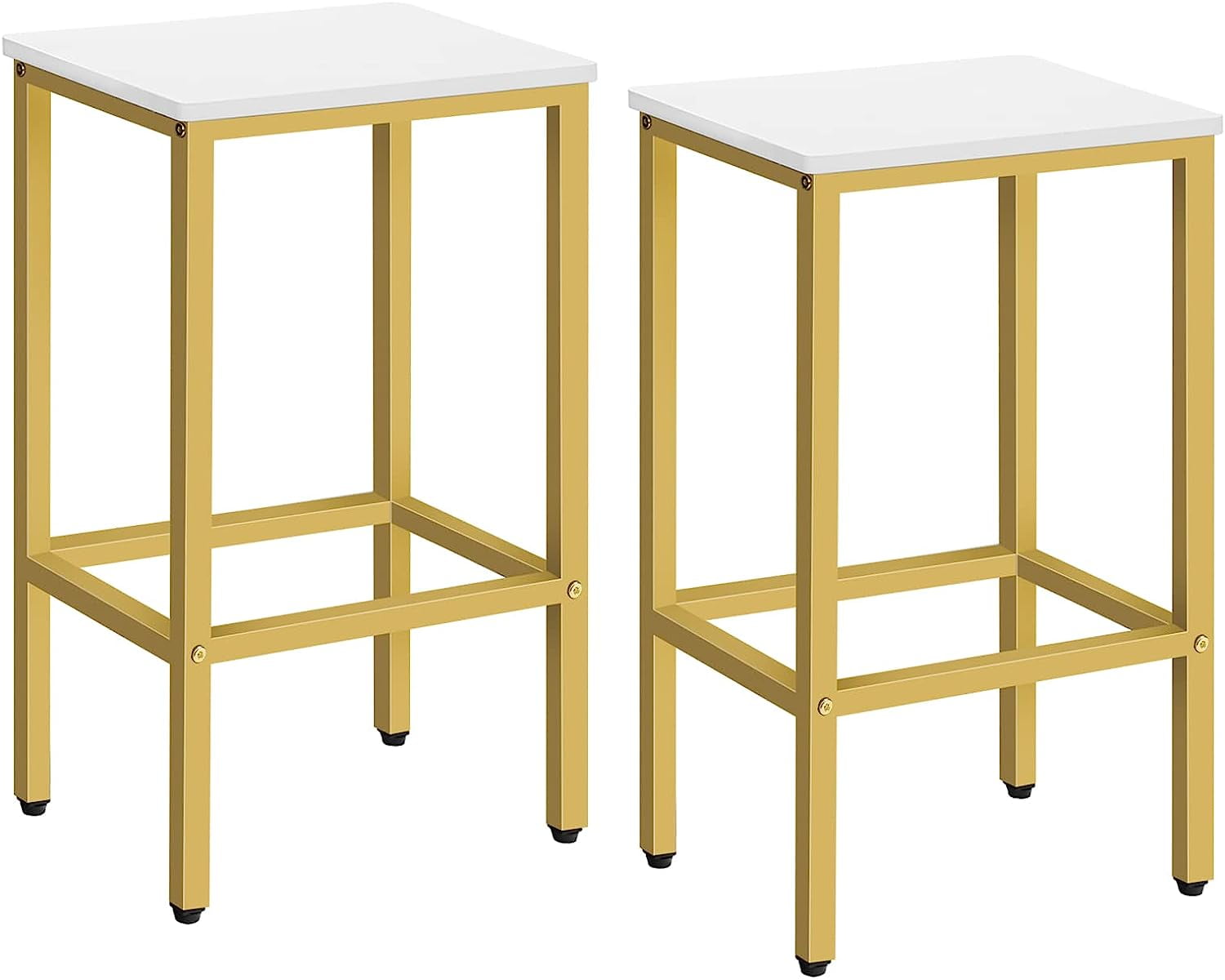 Bar Stools, Set of 2 Bar Chairs, Kitchen Breakfast Bar Stools with ...