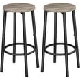 Bar Stools, Set of 2 Bar Chairs, Kitchen Round Height Stools with ...