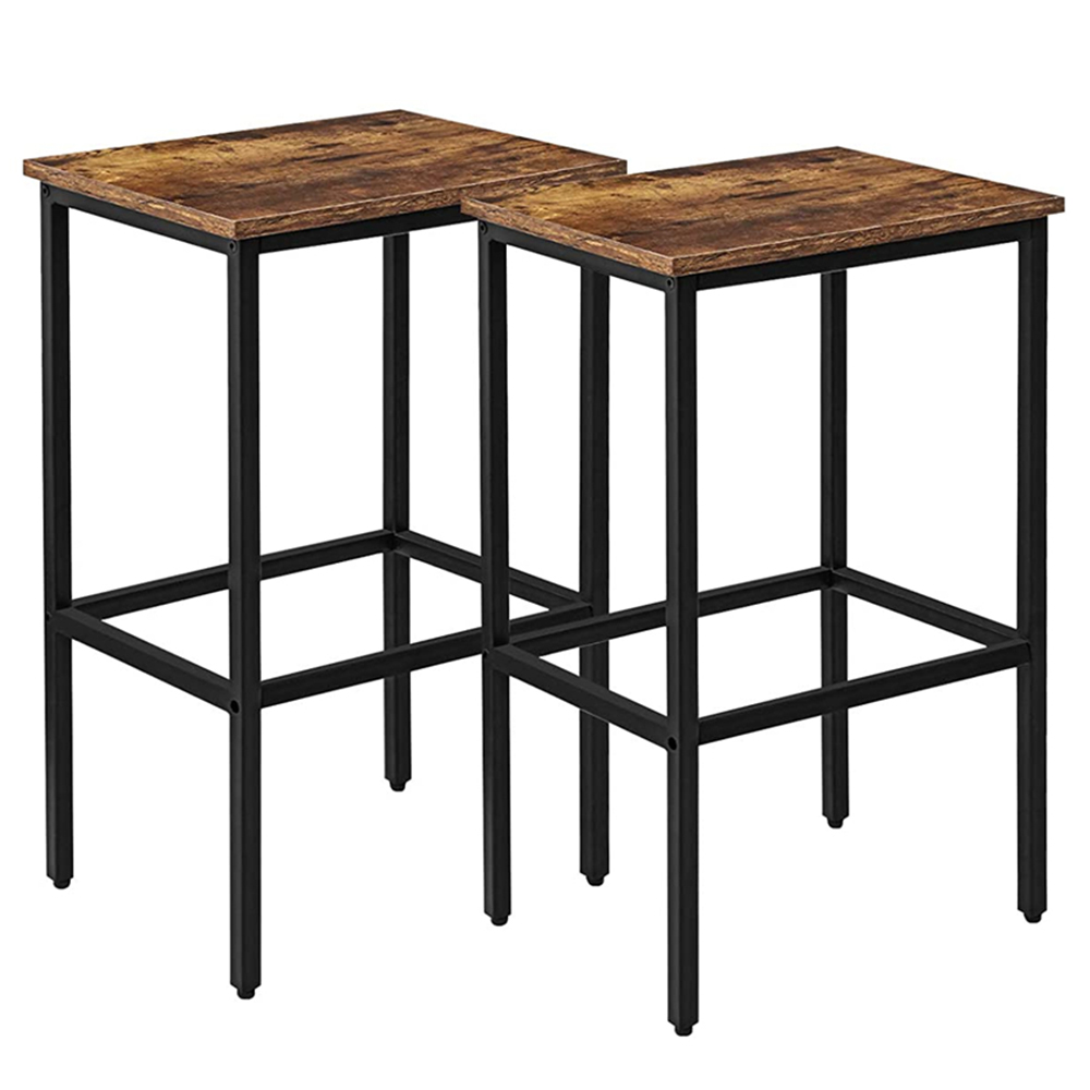 AmeriHome 3 Piece 24-inch Blue Finish Metal Backless Bar Stools ...