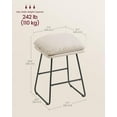 Bar Stools Set of 2, Counter Height Bar Stools, Leather Counter Stools ...