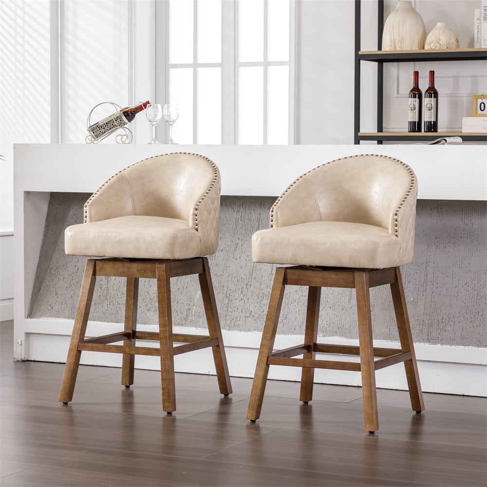 Bar Stools, Set of 2 Counter Height Chairs,Stools for Kitchen, Dining ...